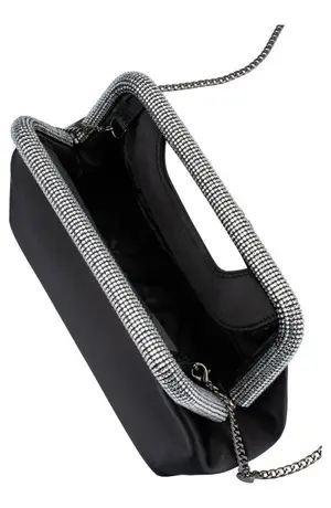 OLGA BERG Eleanor Crystal Top Handle Evening Bag