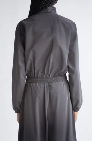 Alexander Wang Gradient Reflective Crop Track Jacket