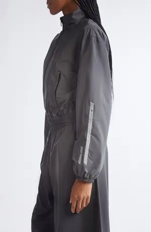 Alexander Wang Gradient Reflective Crop Track Jacket