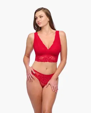 Cosabella Carmela Curvy Plunge Bralette - Velluto