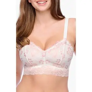 Cosabella Savona Curvy Longline Bralet - Mandorla/moon Ivy