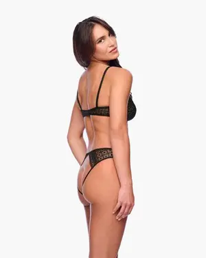 Cosabella Basilica Underwire Plunge Bra - Black