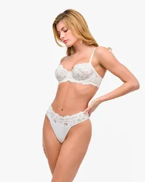 Cosabella Romanza Thong - Moon Ivory
