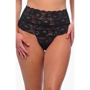 Cosabella Nsn High Waisted Thong - Black