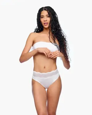 Cosabella Dolce High-rise Bikini - White