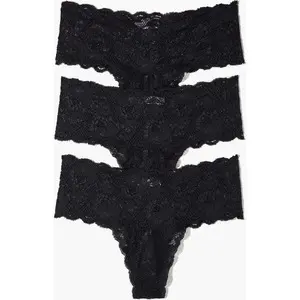 Cosabella Nsn Comfie Thongs 3pk Black