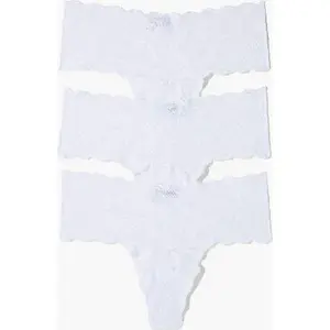 Cosabella Nsn Comfie Thongs 3pk - Wht/wht/wht