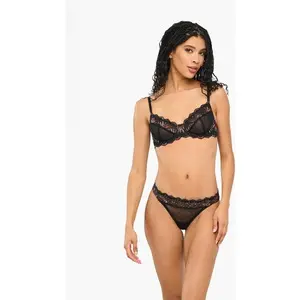 Cosabella Amalia Low Rise Thong - Black/bacio