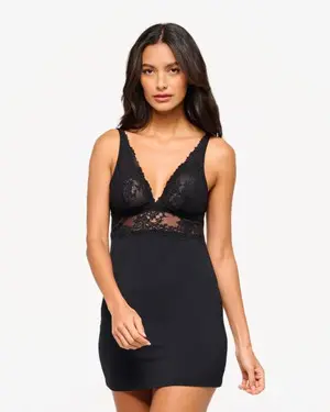 Cosabella Carmela Modal Slip - Black