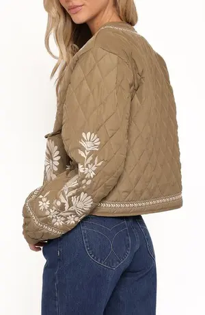 PETAL & PUP Floral Quilted Jacket