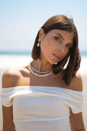 CLASSICHARMS Leah Seashell Baroque Pearl Drop Earrings