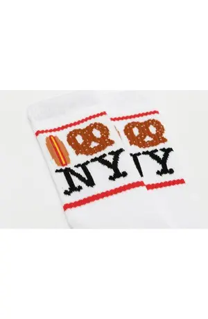 PICCOLINY Ny Crew Socks - Hot Dog/pretzel