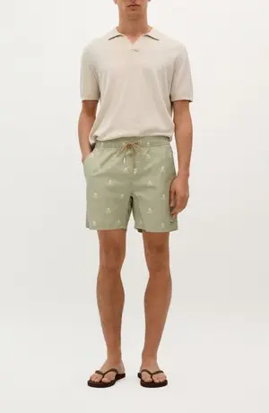 SCALPERS Printed Swim Trunks