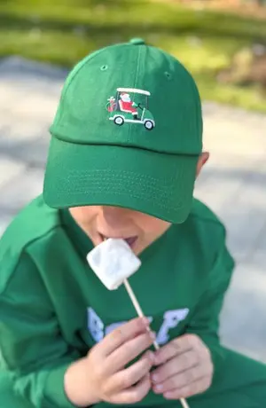 BITS & BOWS Santa Golf Cart Baseball Cap
