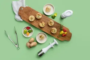 CUISIPRO Scoop And Stack Cylinder Shaped Ice Cream Scoop - White