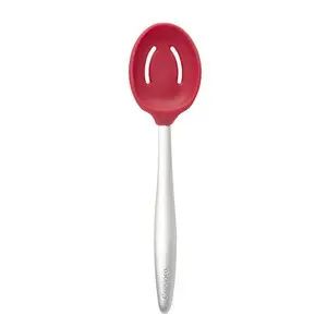 CUISIPRO 8-inch Silicone Piccolo Slotted Spoon - Red
