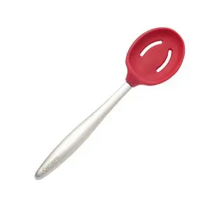 CUISIPRO 8-inch Silicone Piccolo Slotted Spoon - Red