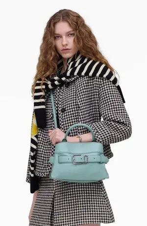 Marc Jacobs Dakota Small Leather Satchel - Sky Blue