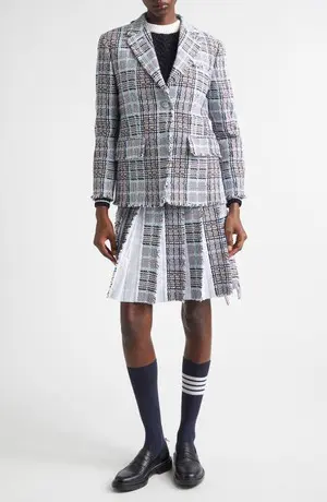 Thom Browne Glen Plaid Tweed Blazer