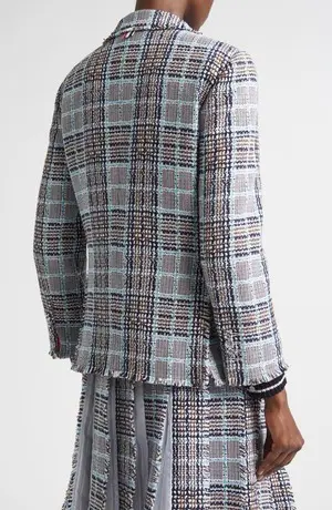 Thom Browne Glen Plaid Tweed Blazer