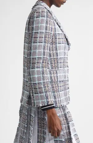 Thom Browne Glen Plaid Tweed Blazer
