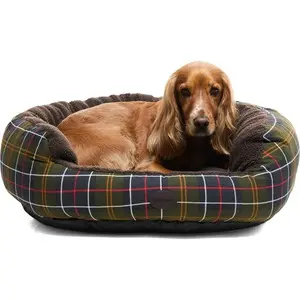 Barbour Tartan Snuggle 30" Dog Bed - Classic Tartan