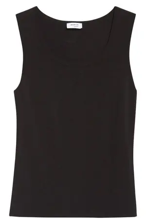 Akris Knit Scoop Neck Tank - Black