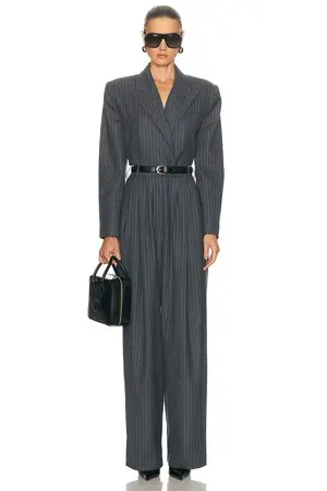 Ronny Kobo Michelle Jumpsuit - Charcoal White