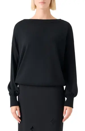 Akris Boat Neck Virgin Wool Sweater