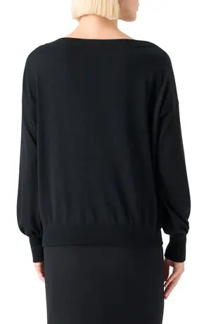 Akris Boat Neck Virgin Wool Sweater