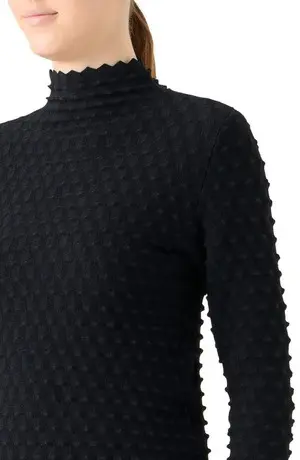 Akris Dot Mock Neck Sweater