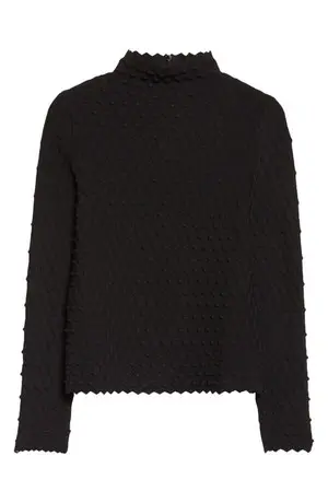 Akris Dot Mock Neck Sweater