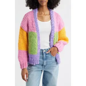 Color Blocked Cardigans For Women