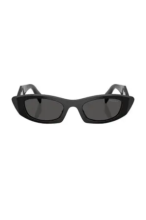 Prada Rectangular Sunglasses - Black