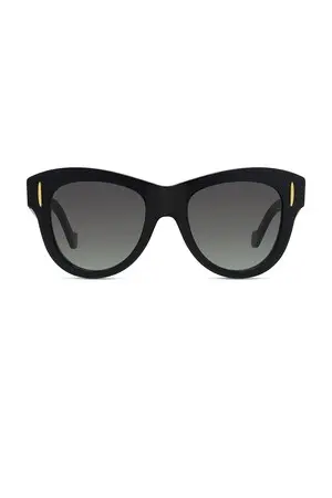 Loewe Cat Eye Sunglasses - Shiny Black & Gradient Smoke