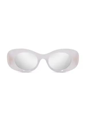 Loewe Maxi Anagram Sunglasses Ivory & Smoke Mirror