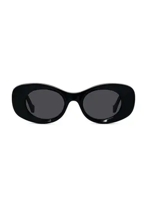 Loewe Maxi Anagram Sunglasses Shiny Black & Smoke