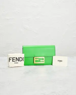 FWRD RENEW Mini Baguette Shoulder Bag - Green