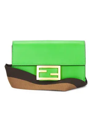 FWRD RENEW Mini Baguette Shoulder Bag - Green