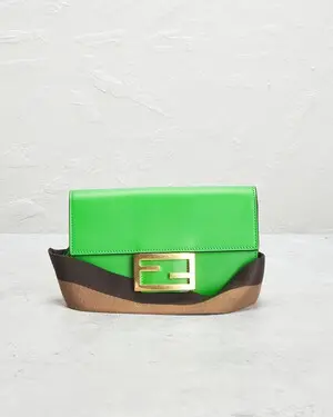 FWRD RENEW Mini Baguette Shoulder Bag - Green