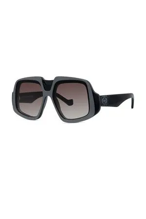 Loewe Shield Sunglasses - Shiny Black & Gradient Bordeaux