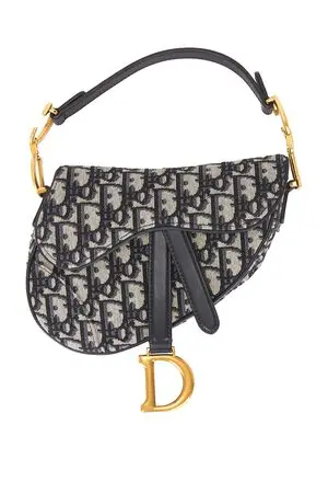 Dior Oblique Trotter Mini Saddle Bag - Blue