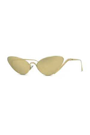 Loewe Signature Sunglasses - Shiny Endura Gold & Brown Mirror