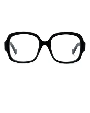 Loewe Anagram Square Eyeglasses - Shiny Black