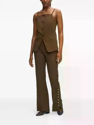 Karl Lagerfeld Press-stud Detailing Trousers