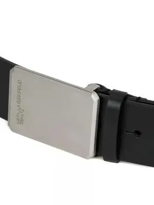 Karl Lagerfeld Logo-engraved Leather Belt
