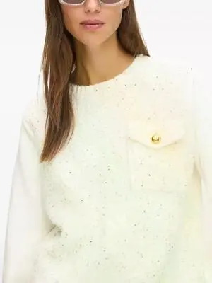 Karl Lagerfeld Bouclé Pocket Sweater