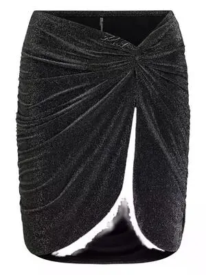 Karl Lagerfeld Metallic Skirt - Black