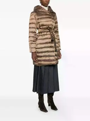 Max Mara Novef Hooded Coat - Brown