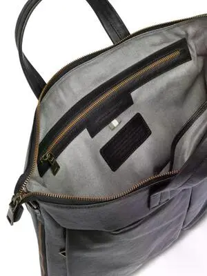 Officine Creative Zip Buffalo Leather Backpack
